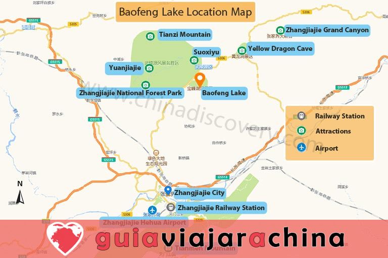 Lago Baofeng, Lago Baofeng Zhangjiajie