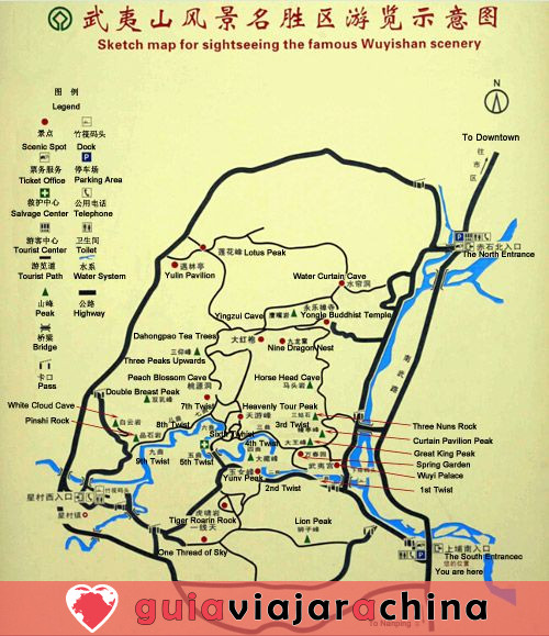 Montaña Wuyi | Wuyishan, Fujian - Puntos destacados, Entradas, Mapas...